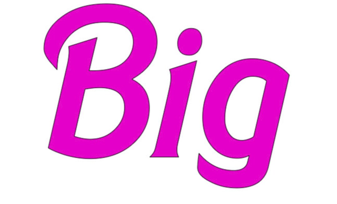 Barbie Letters Big/little - Etsy