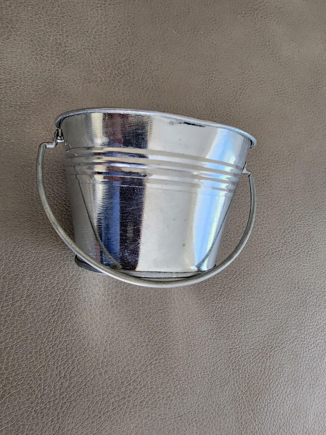 Miniature Galvanized Metal Bucket With Handle - Etsy