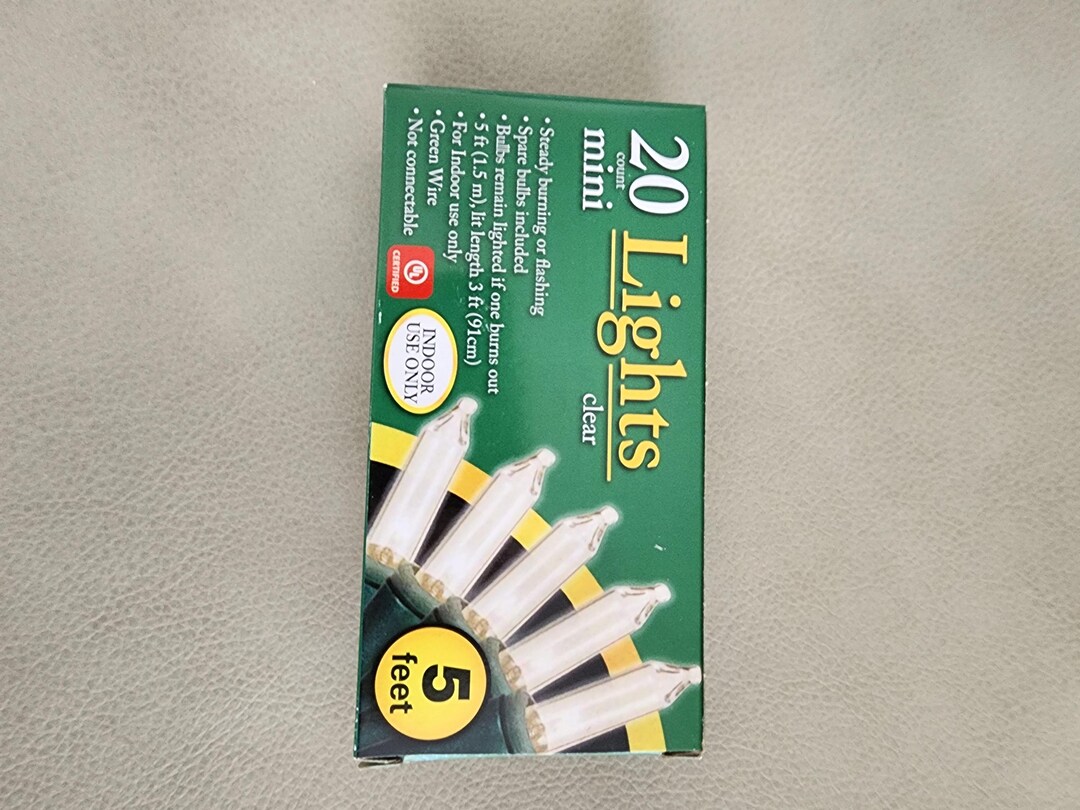 Five Foot Mini Clear String Lights - Etsy