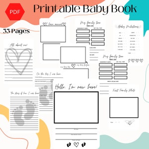 Printable Baby Book - Etsy