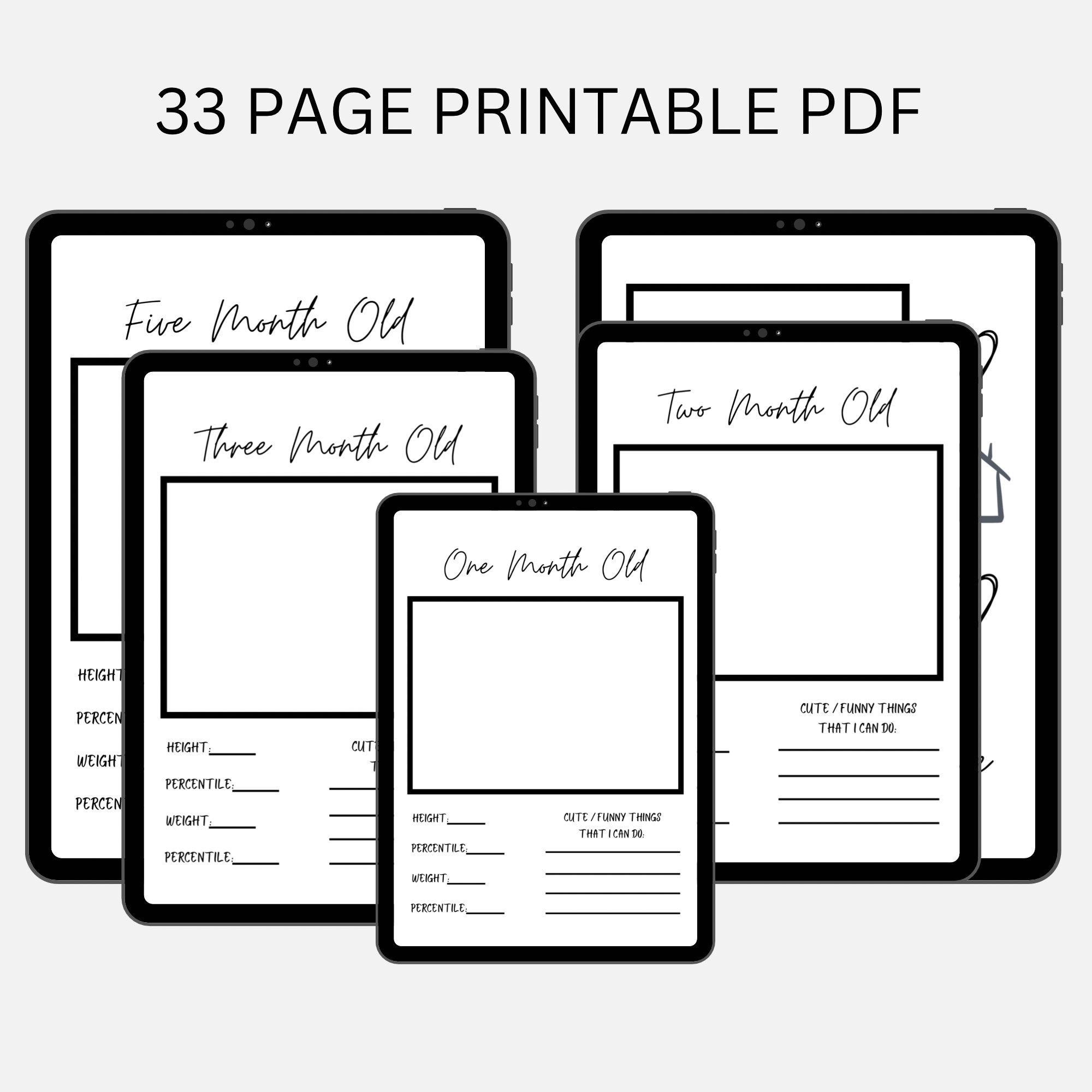 Printable Baby Book - Etsy