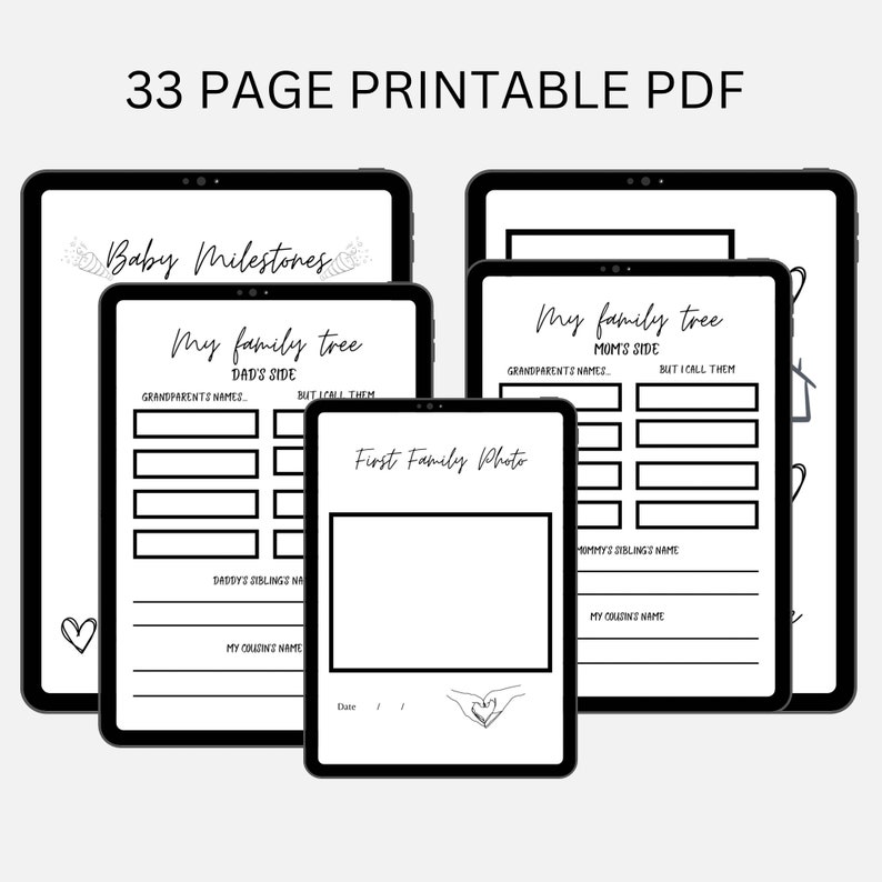 Printable Baby Book - Etsy