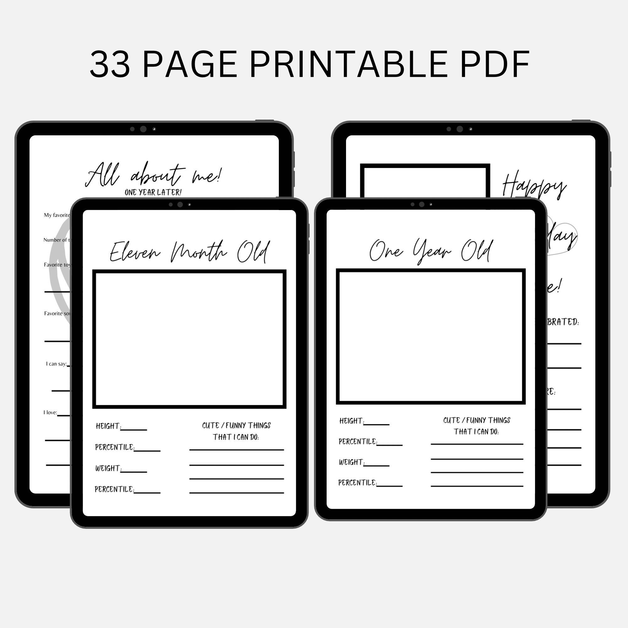 Printable Baby Book - Etsy