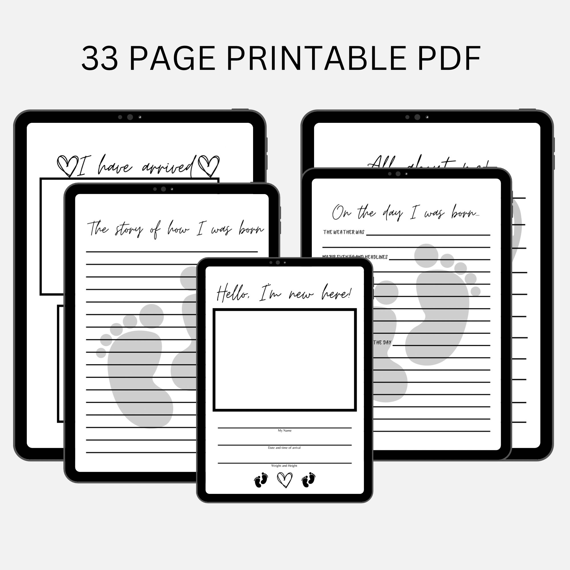 Printable Baby Book - Etsy