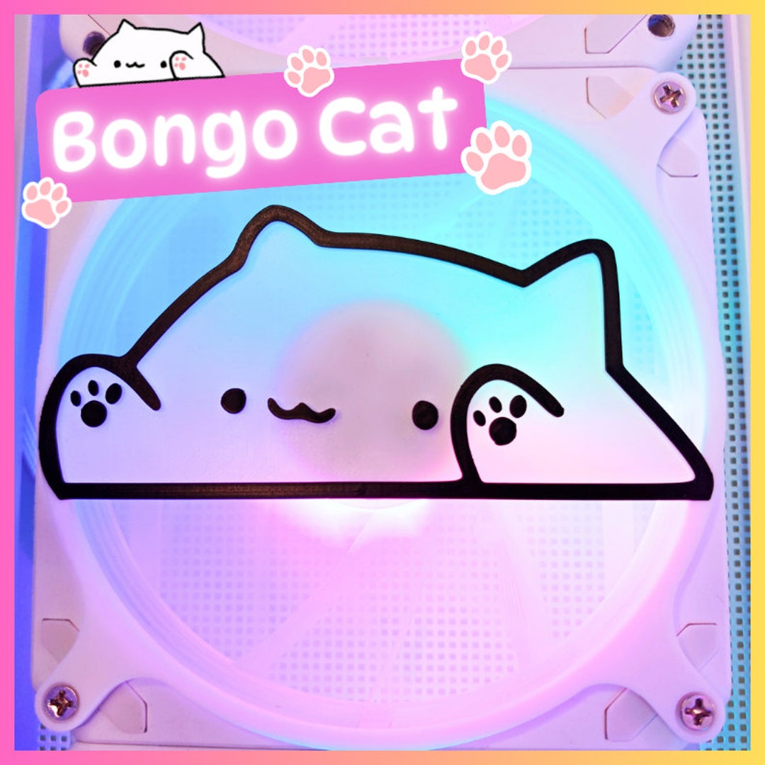 Bongo Cat - 120mm, 140mm - Fan Shroud / Cover / Grill - Custom 3D ...