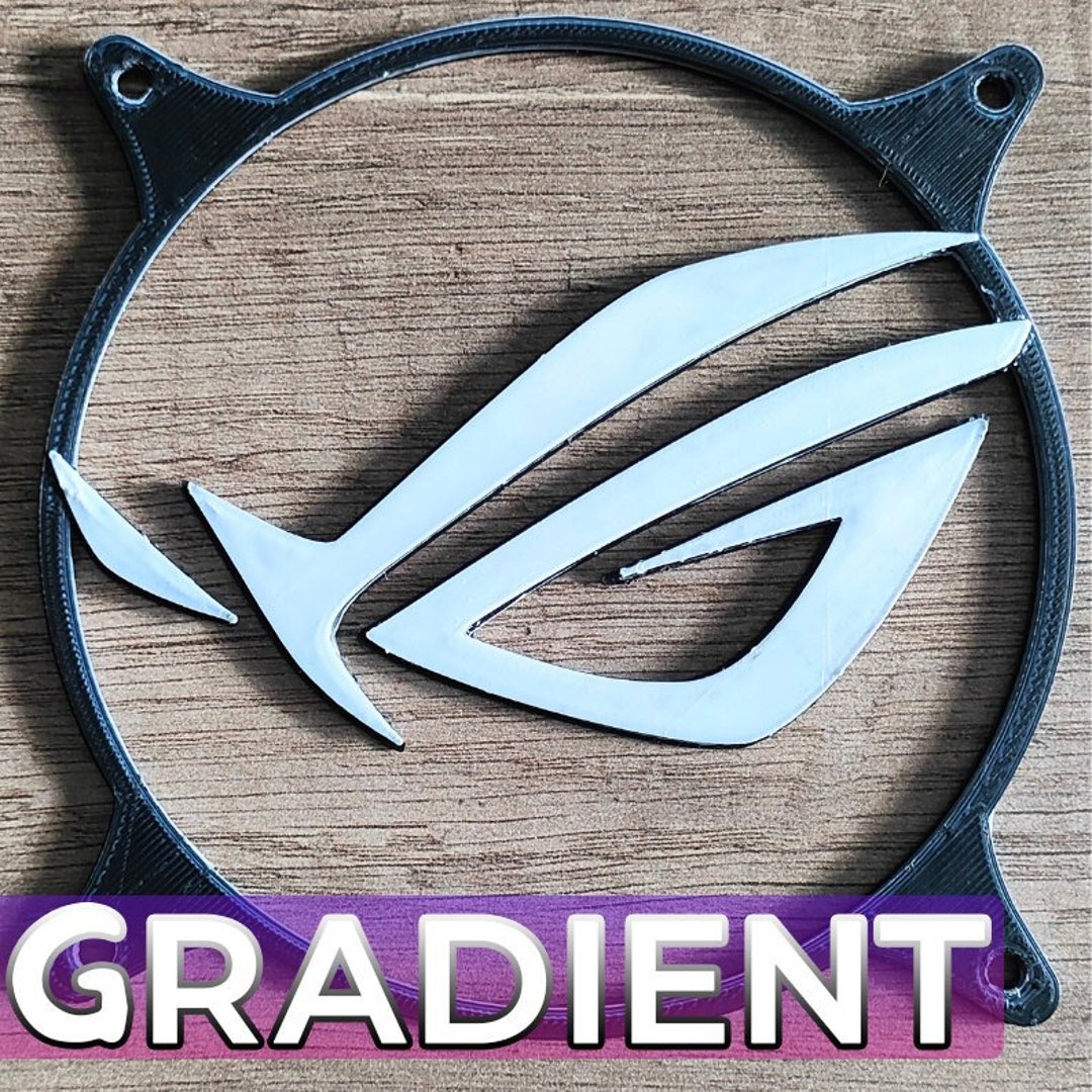 Asus ROG Strix Logo - 120mm, 140mm Fan Shroud / Cover - Custom 3D ...