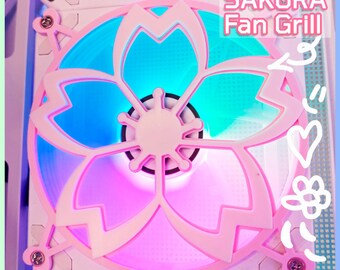 Sakura Cherry Blossom Petals Gaming Computer Fan Shroud / Grill / Cover ...