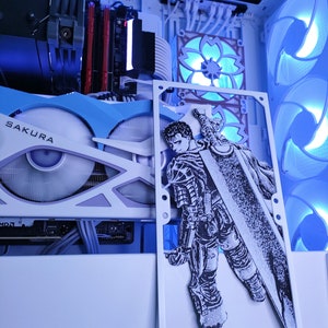 Guts - Berserk - 240mm - Fan Shroud / Cover / Grill - Custom 3D Printed - Gaming PC Accessory ...