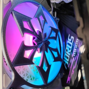 Cryo Element Genshin Impact - Gaming Computer Fan Shroud / Cover ...