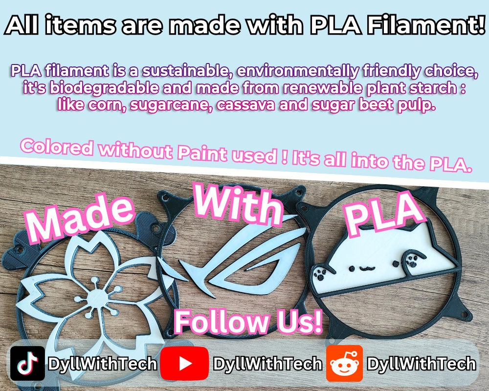 Asus ROG Strix Logo 120mm 140mm Fan Shroud / Cover Custom - Etsy