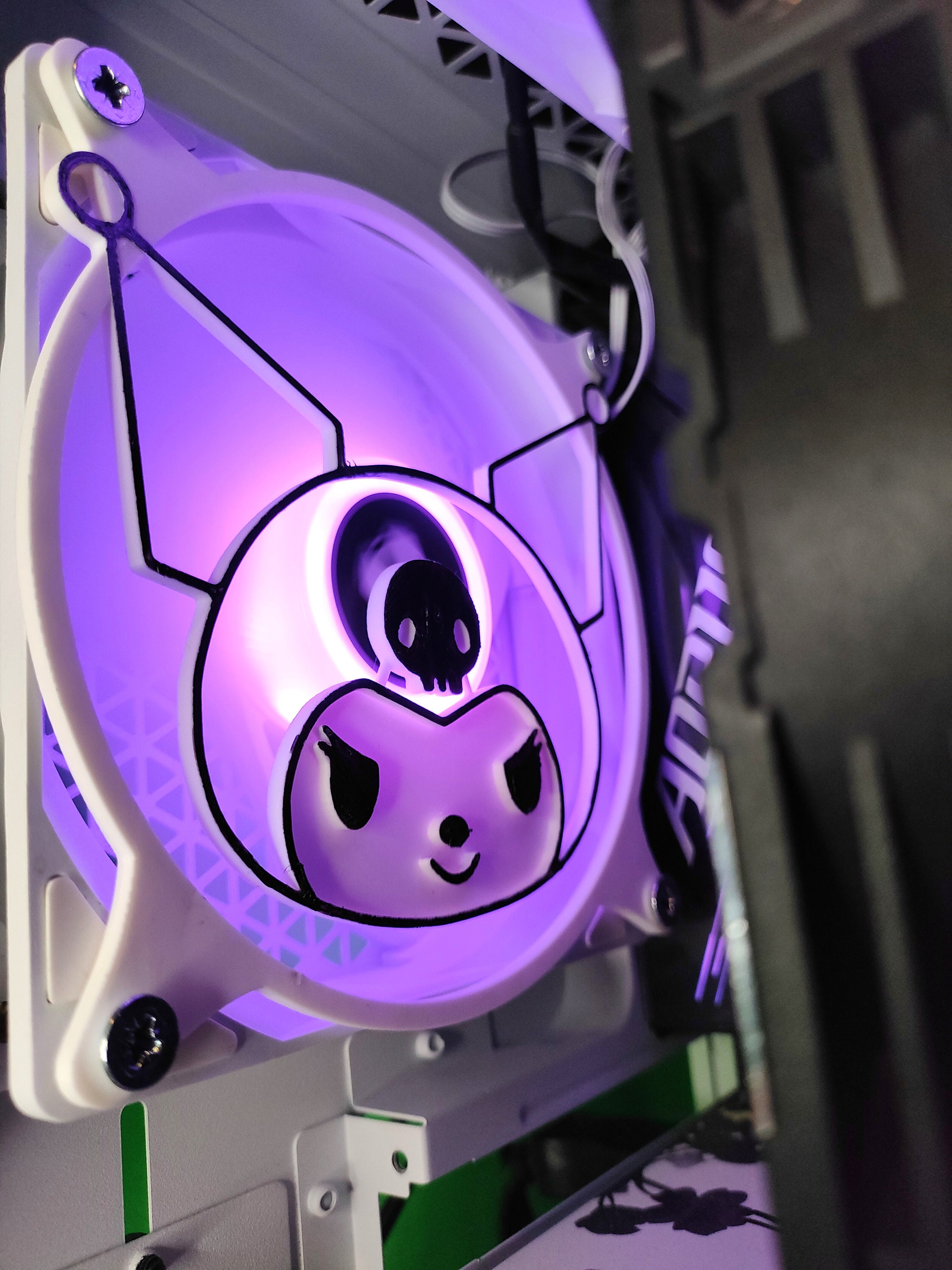 Kuromi My Melody Collection Dual Color Gaming Computer Fan - Etsy Australia