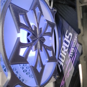 Cryo Element Genshin Impact - Gaming Computer Fan Shroud / Cover ...