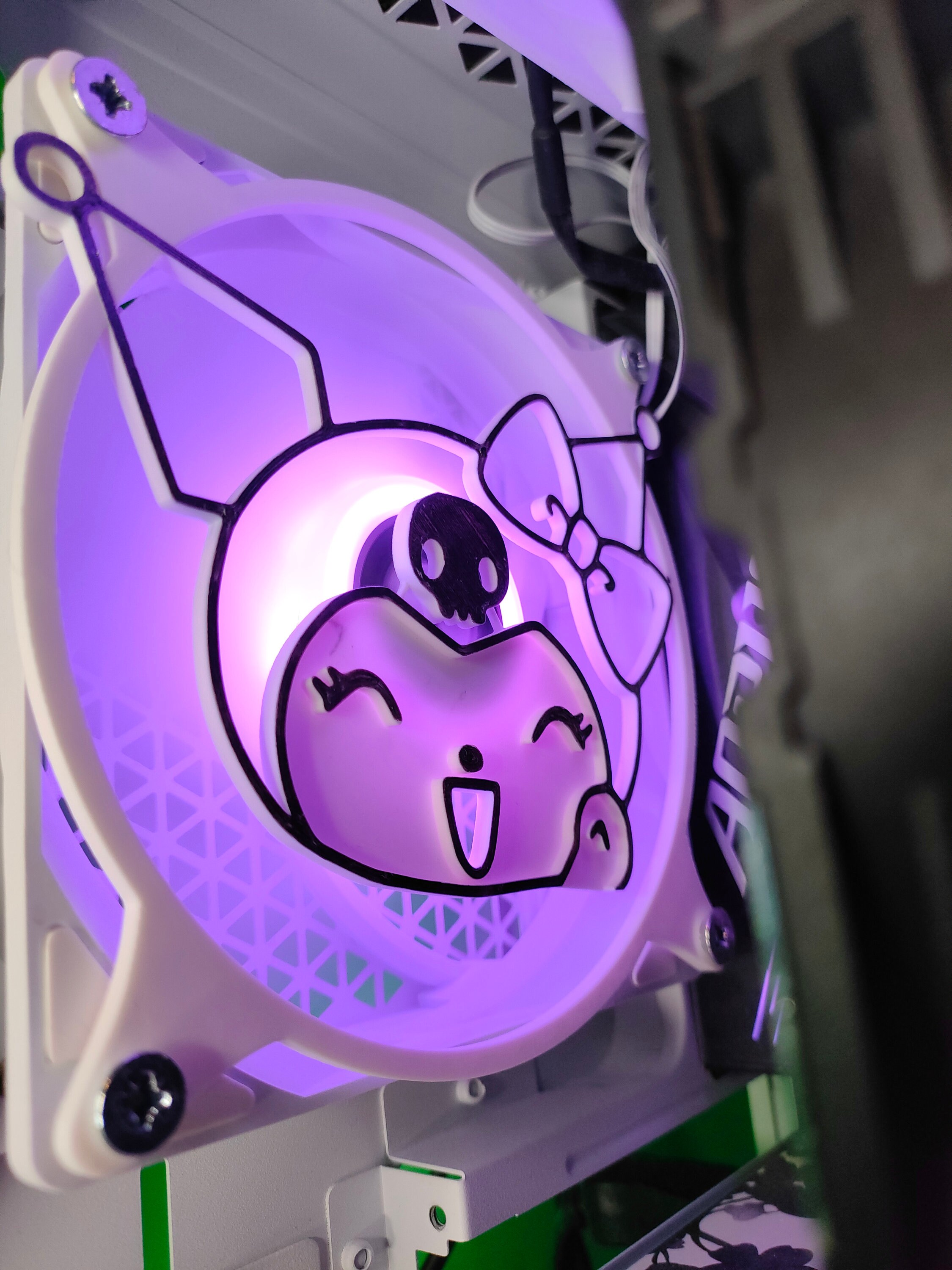 Kuromi My Melody Collection Dual Color Gaming Computer Fan - Etsy Australia