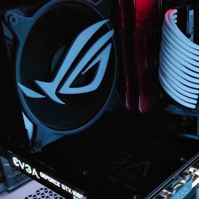 Asus ROG Strix Logo 120mm 140mm Fan Shroud / Cover Custom - Etsy