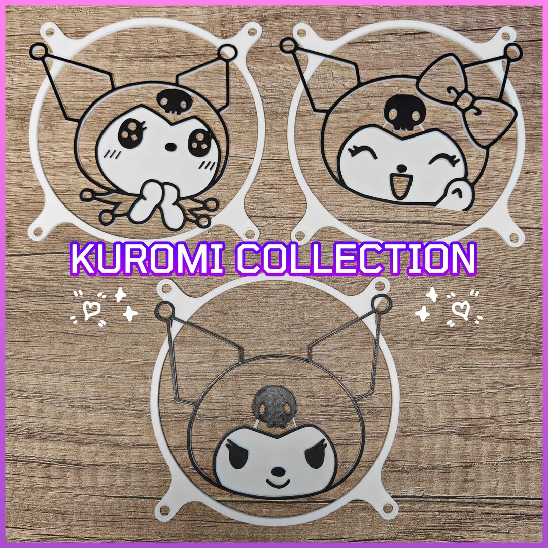 Kuromi My Melody Collection Dual Color Gaming Computer Fan Shroud ...