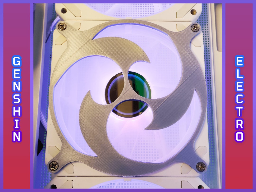 Electro Genshin Impact - Gaming Computer Fan Cover / Shroud / Grill ...