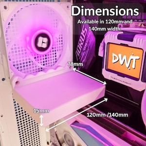 PC Figure Platform - 120mm, 140mm - PC Fan Cover - 3D Printed Gaming ...