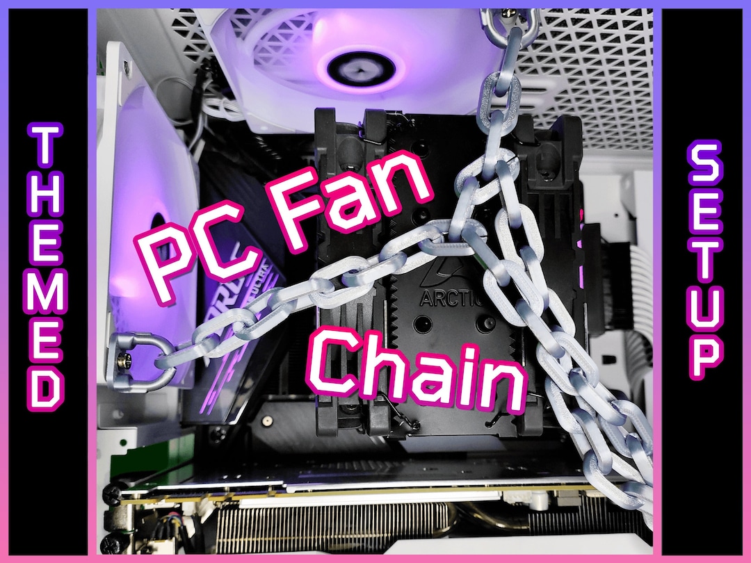 PC Fan Chains Decoration for Your Gaming Computer Case Fans Accessory ...