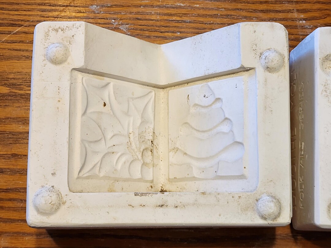 Vintage Slip Cast Mold- Ceramic- Christmas Country Block Box- Boothe - Etsy