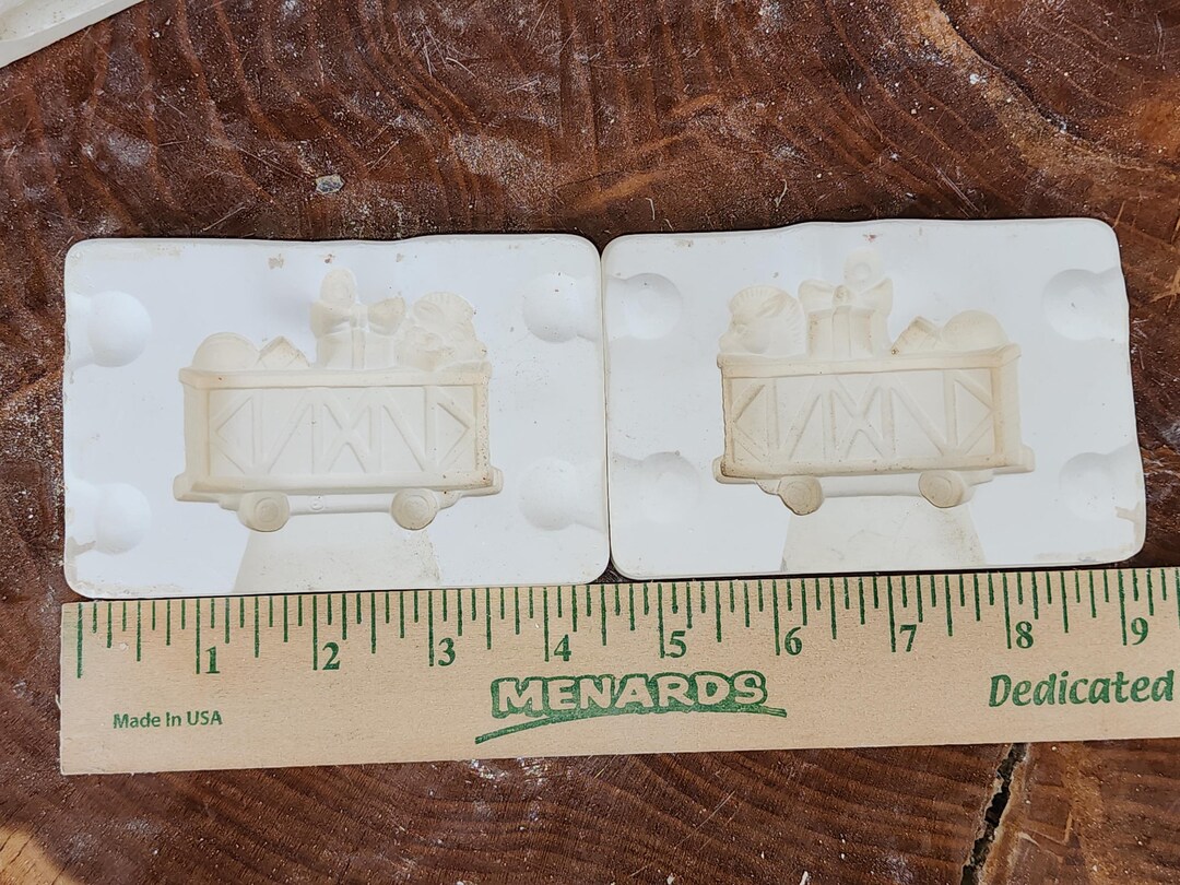 Vintage Slip Cast Mold- Ceramic- Train Car Ornament- Christmas ...