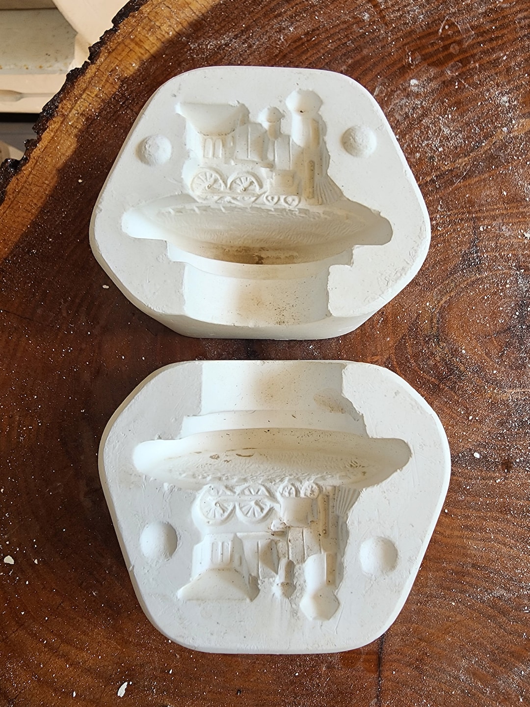 Vintage Slip Cast Mold- Ceramic- Small Train Lid- Hershey Mold - Etsy