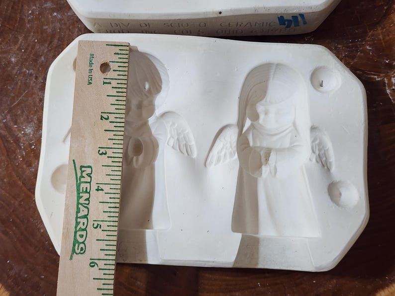 Vintage Slip Cast Mold- Ceramic- Angels- Moss Landing Molds - Etsy