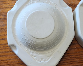 Vintage Slip Cast Mold Ceramic Large Plain Oval Dish Duncan - Etsy