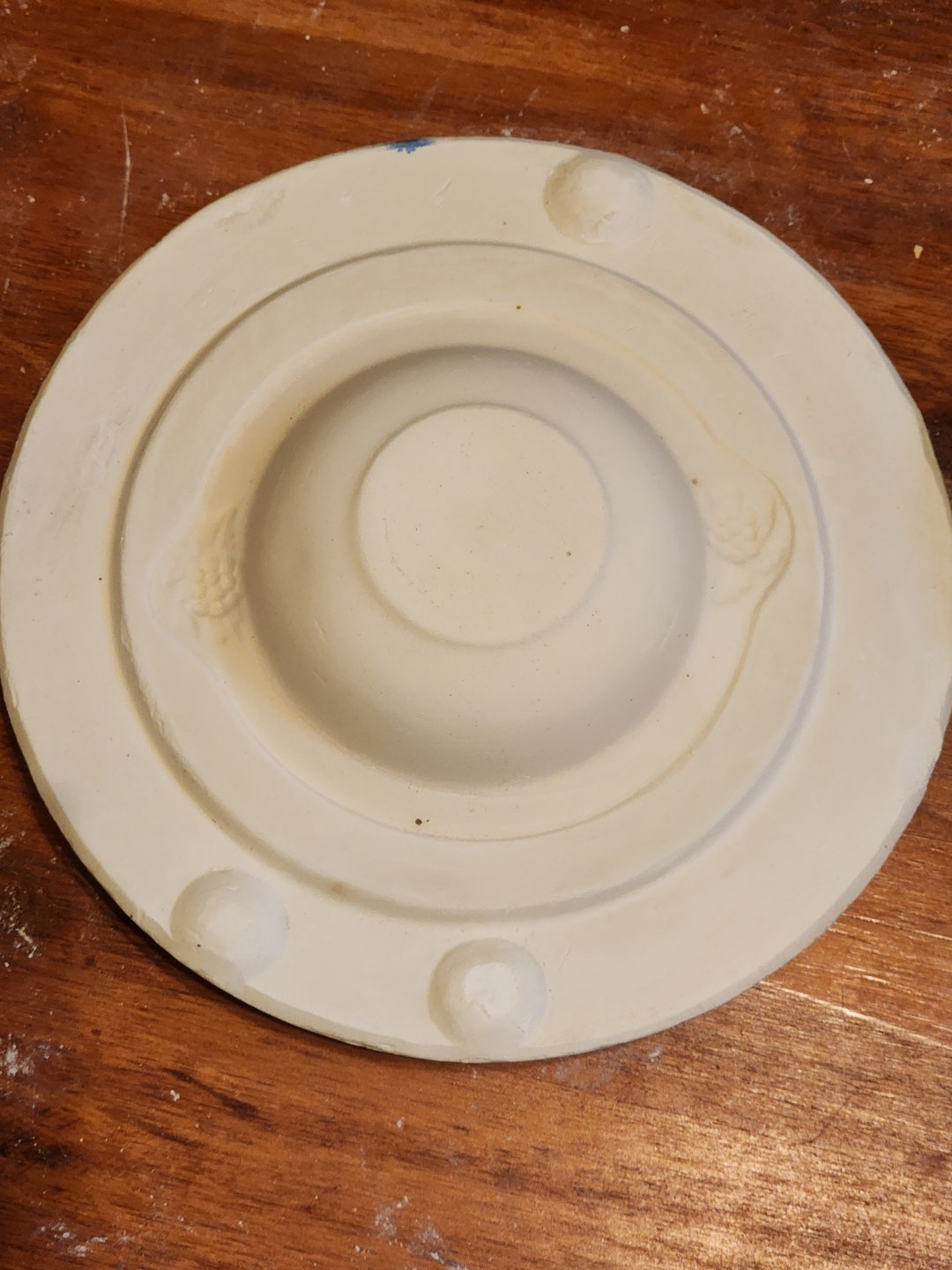 Vintage Slip Cast Mold Ceramic Small Dish With Grapes - Etsy