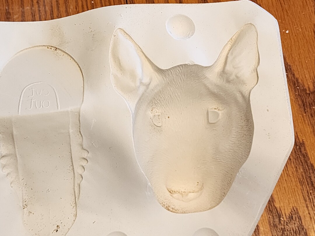 Vintage Slip Cast Mold Ceramic Dog Head and Paws - Etsy