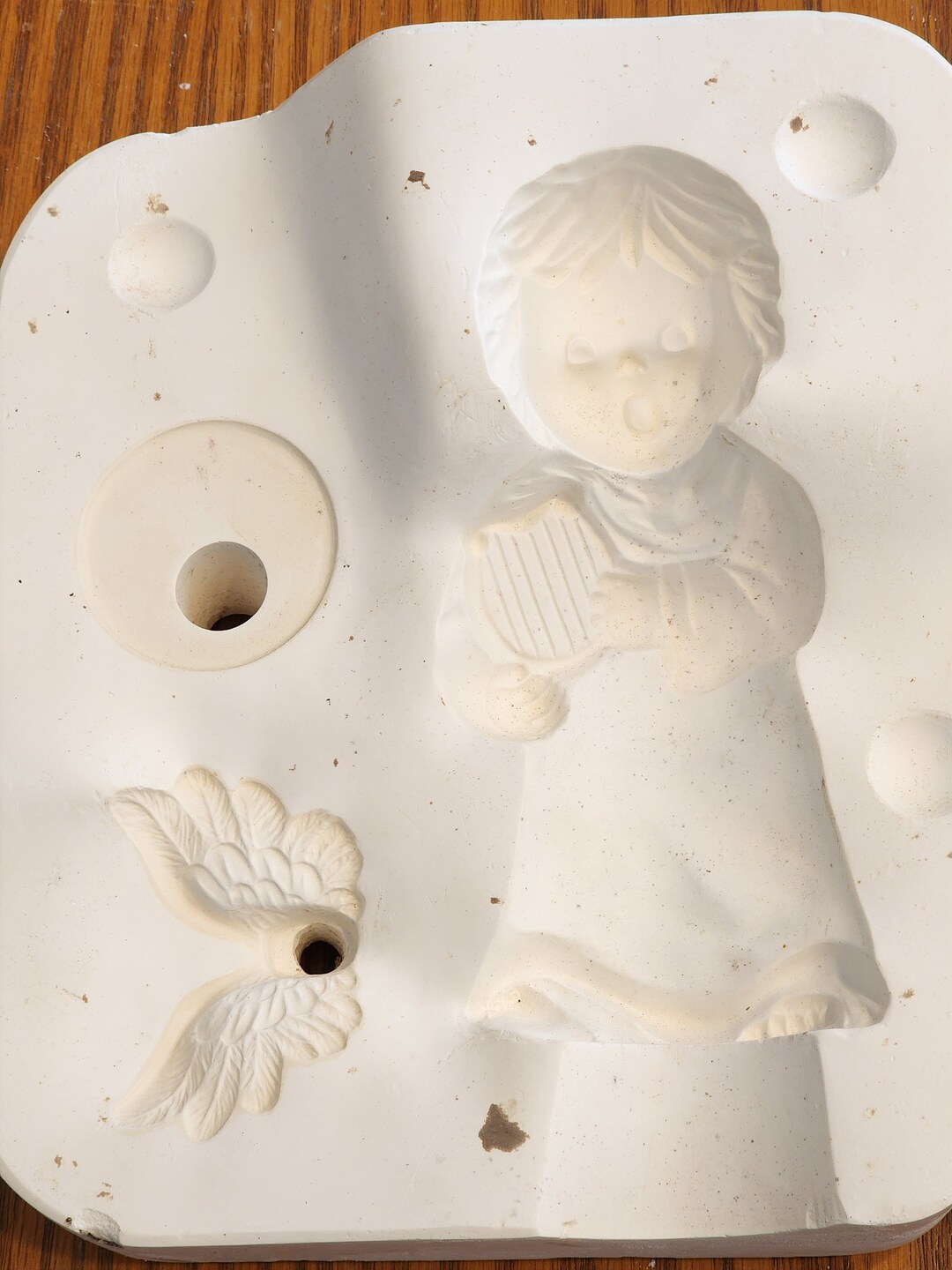 Vintage Slip Cast Mold- Ceramic- Angel With Harp- Kimple Molds - Etsy