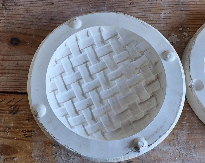 Vintage Slip Cast Mold- Ceramic- Basket Bowl or Lid- Bell - Etsy