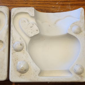 Vintage Slip Cast Mold Ceramic Scalloped Milk Pitcher - Etsy