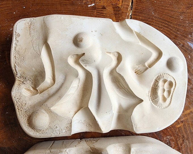 Vintage Slip Cast Mold- Ceramic- Ducks and Small Arms- Bell Mold - Etsy
