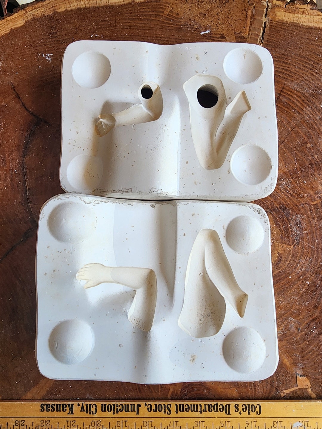 Vintage Slip Cast Mold- Ceramic- Indian Native American Arm and Leg ...