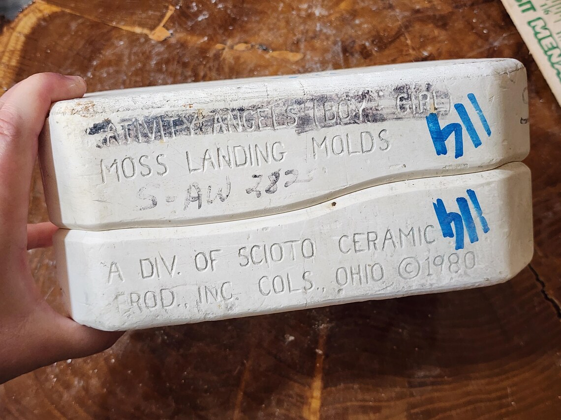 Vintage Slip Cast Mold- Ceramic- Angels- Moss Landing Molds - Etsy