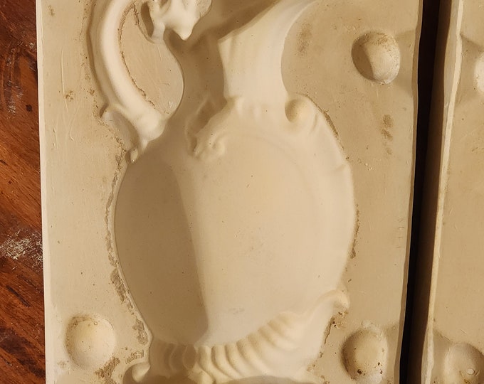 Vintage Slip Cast Mold Ceramic Single Handle Ornate Pitcher Albertas - Etsy