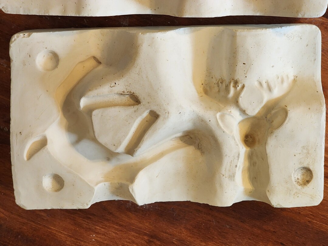 Vintage Slip Cast Mold- Ceramic- Deer/ Reindeer - Etsy