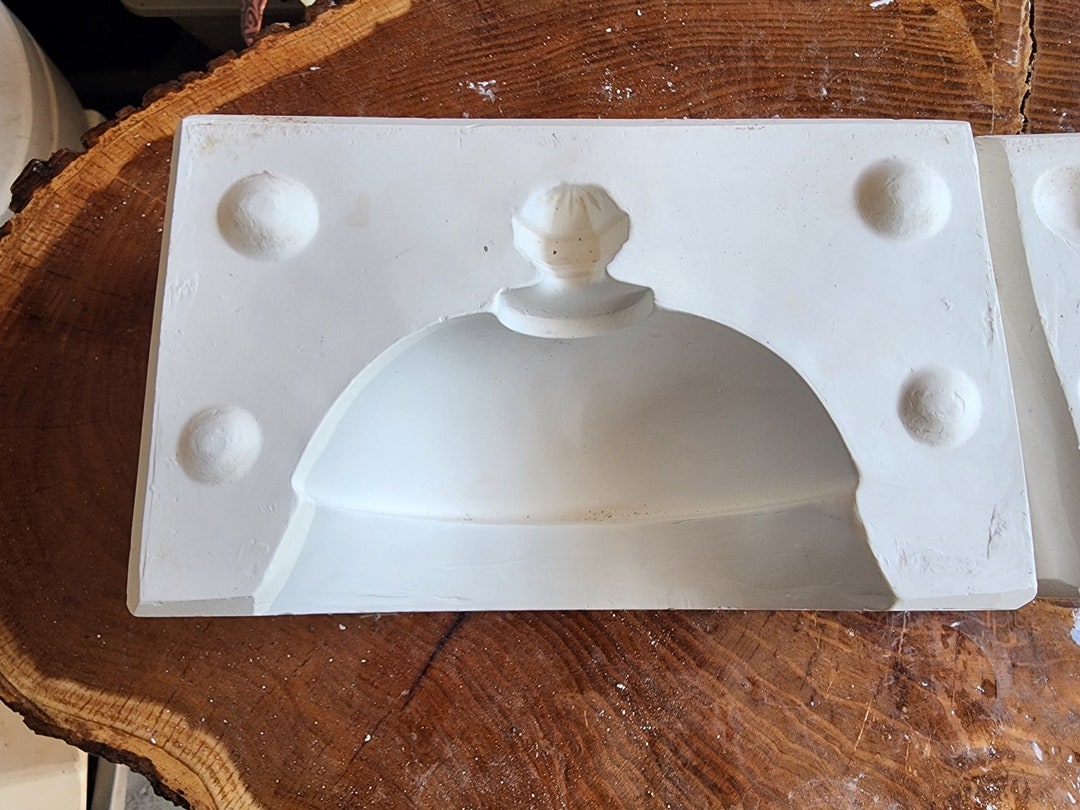 Vintage Slip Cast Mold- Ceramic- Round Lid - Etsy