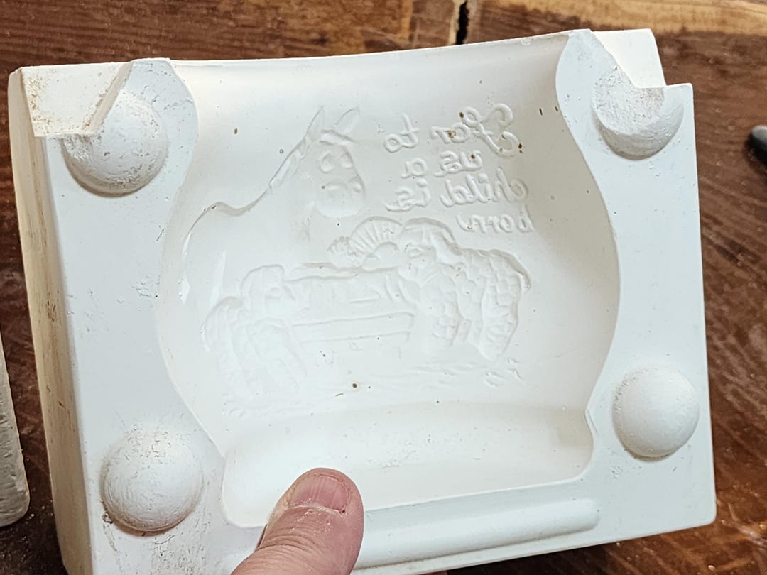 Vintage Slip Cast Mold- Ceramic- Nativity Jar - Boothe - Etsy