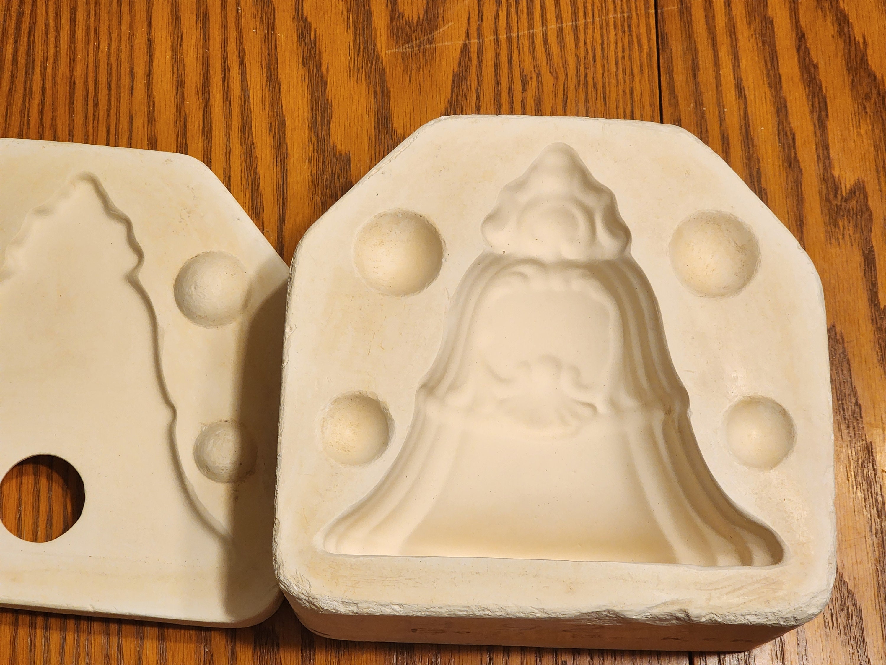 Vintage Slip Cast Mold Ceramic Bell Bookend - Etsy