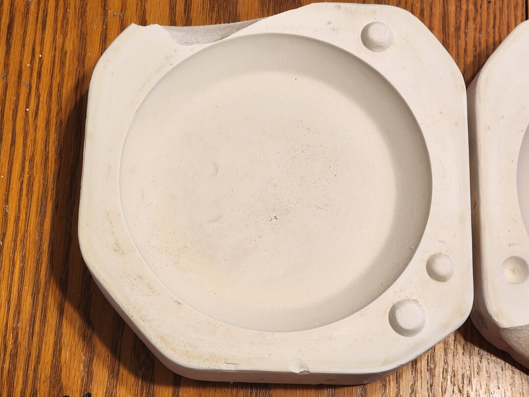 Vintage Slip Cast Mold- Ceramic- Shallow Dish / Ashtray- Duncan Molds ...