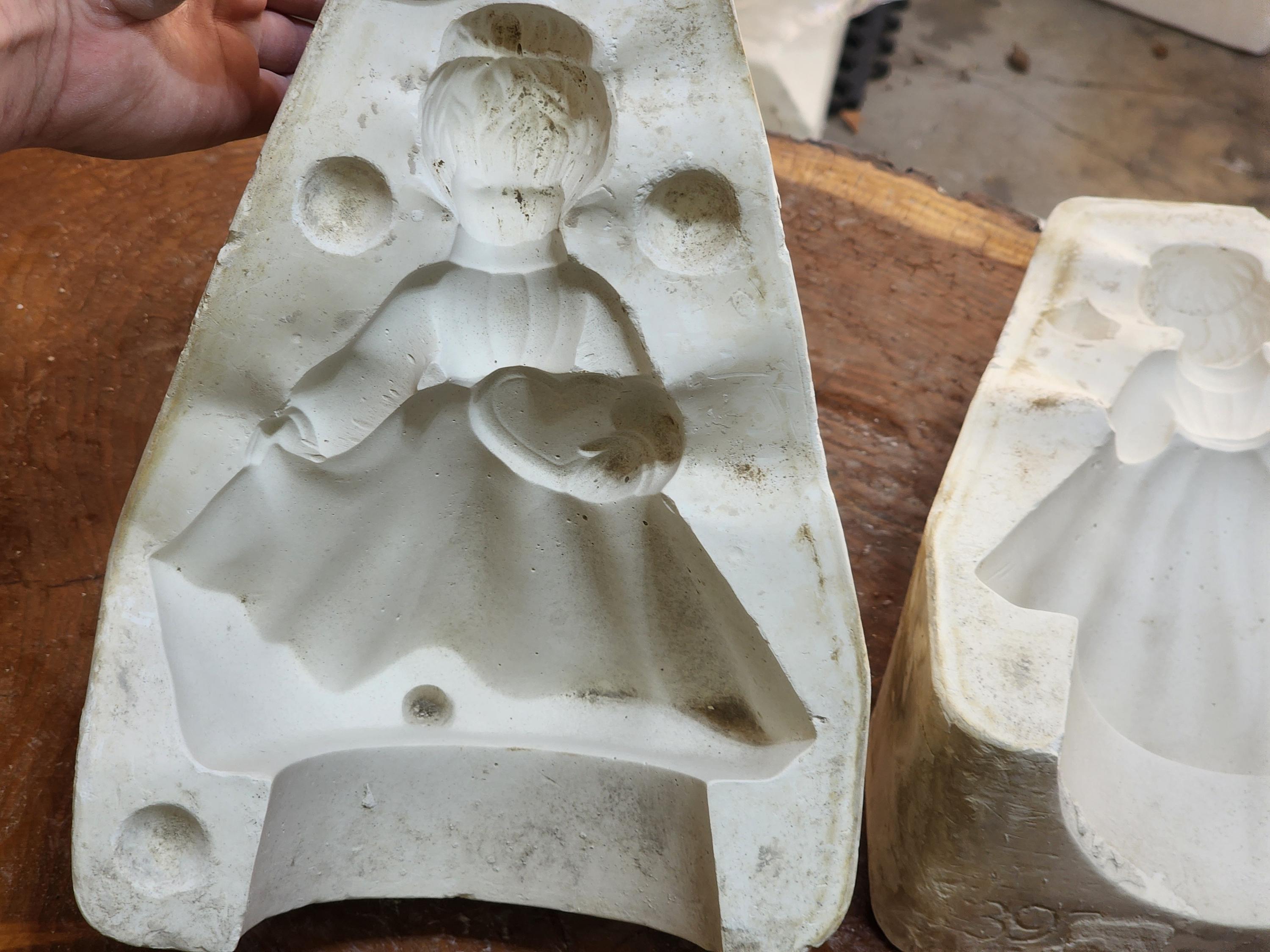 Vintage Slip Cast Mold- Ceramic- Valentines Girl- Duncan - Etsy