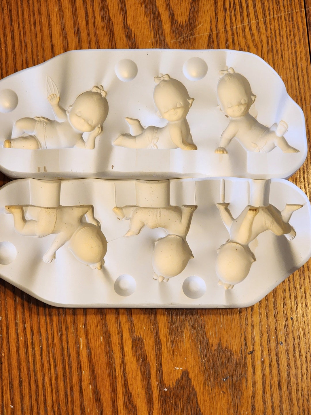 Vintage Slip Cast Mold- Ceramic- Baby Girls - Etsy