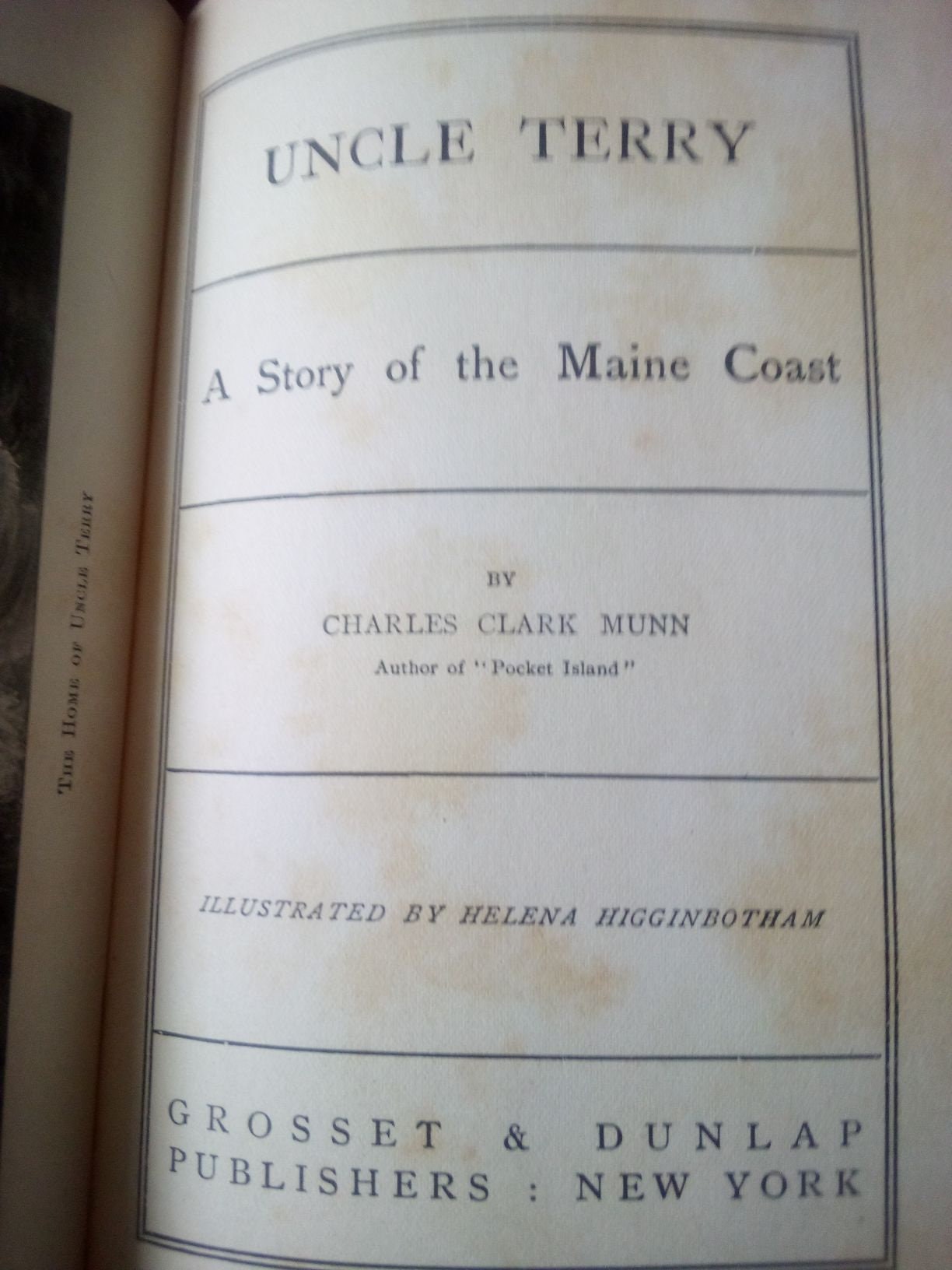 1900 First Edition Uncle Terry A Story of the Maine Coast, Charles ...