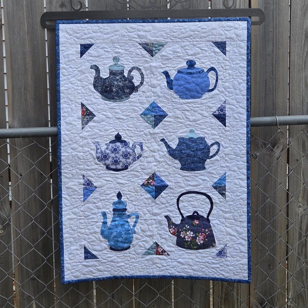 Teapot Applique - Etsy