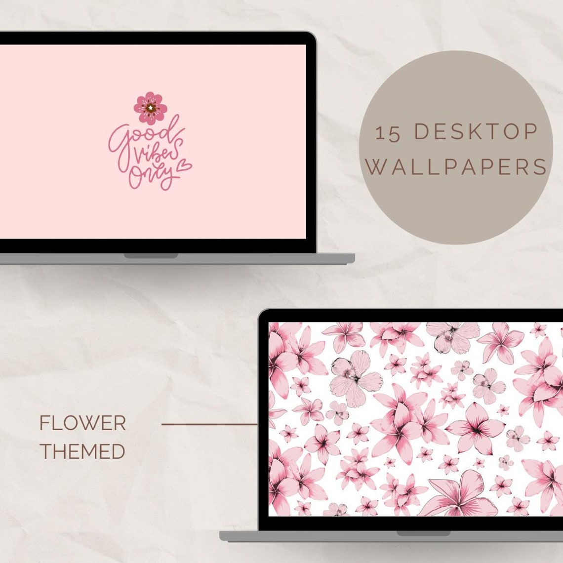 15 Desktop Wallpapers Flower Themed Desktop Wallpaper - Etsy