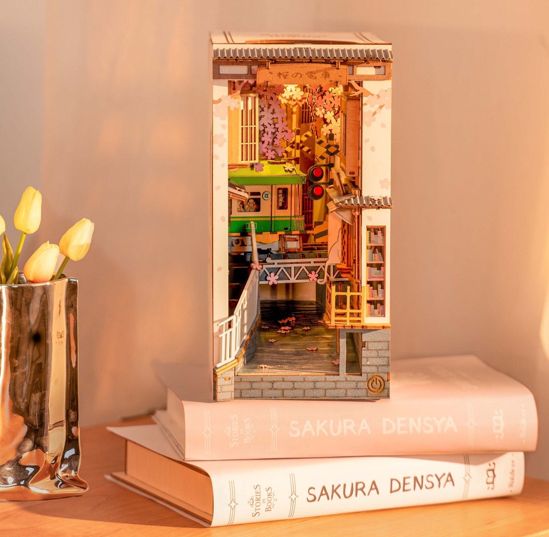 3D DIY Miniature Book Nook Japan Train Station Themed Bookend - Etsy UK