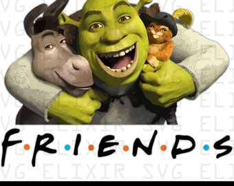 Shrek Friends Cut - Etsy