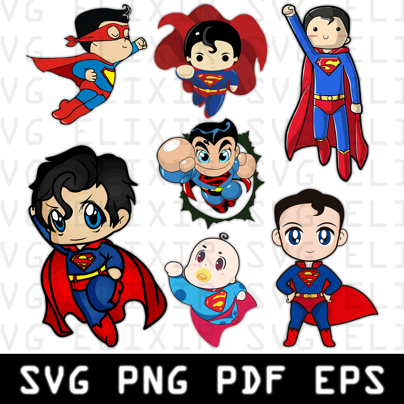 Chibi Superman Png