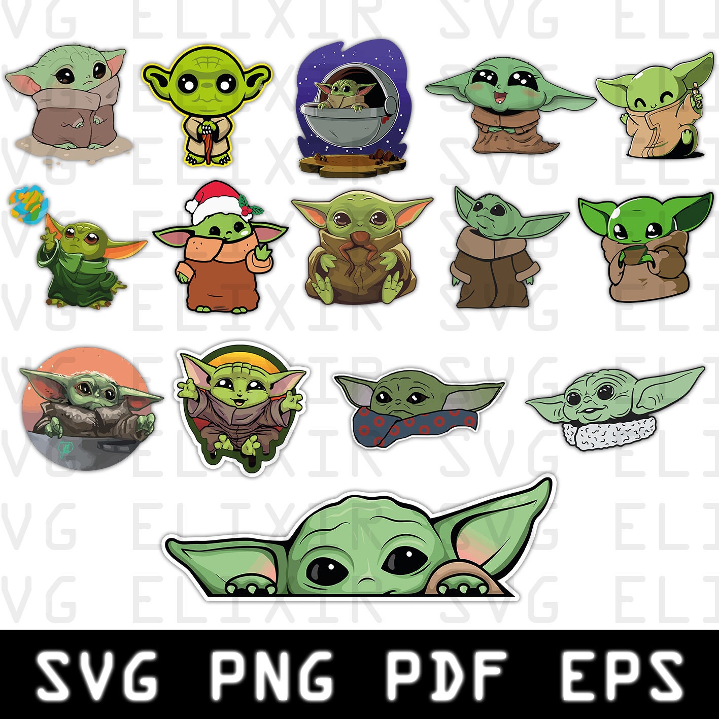 Baby Yoda SVG Baby Yoda Vector Yoda SVG Yoda Vector Star - Etsy Israel